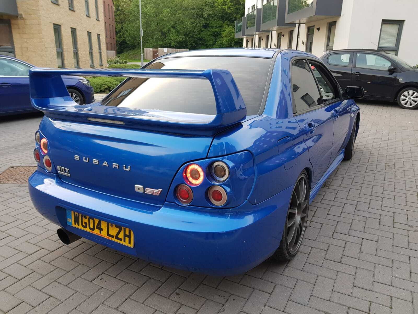 SUBARU IMPREZA WRX STI Type UK JDM BLU WR1 Turbo Pro drive blob bug eye ...