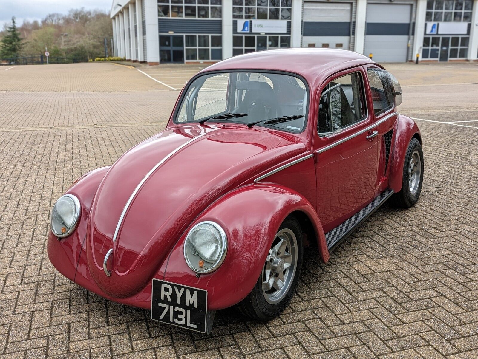 WOW Rare 1973 Classic red vw Volkswagen beetle turbo 2.0 subaru WRX 5 ...